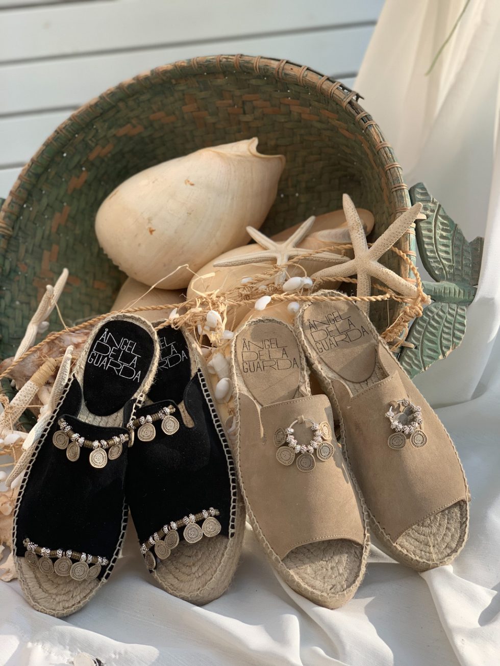 Sandalia Cleo Negro - Angel de la Guarda
